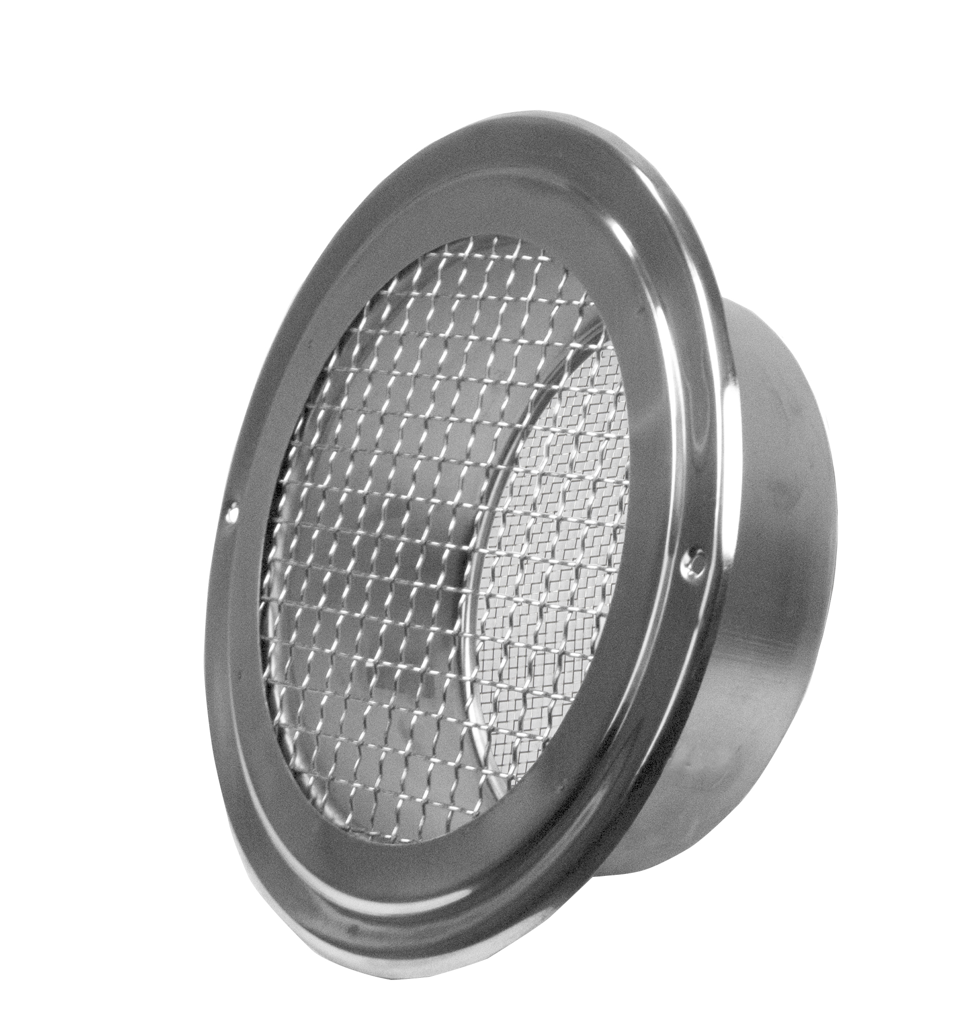 Marine Grade Stainless Steel Gravity Louvred Vent - 150mm - w/ Mesh ...